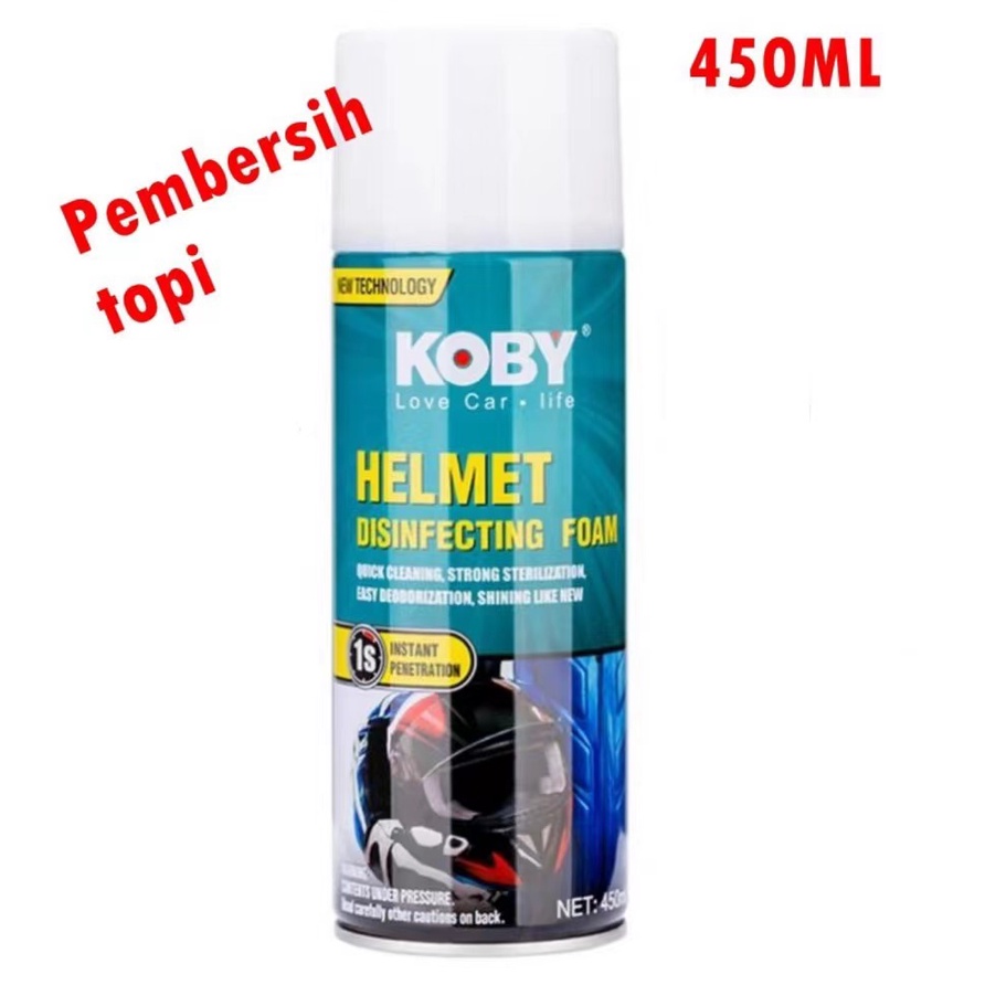 KOBY HELMET DISINFECTING FOAM 450ML ORIGINAL KOBY-HELMET CLEANER FOAM ...