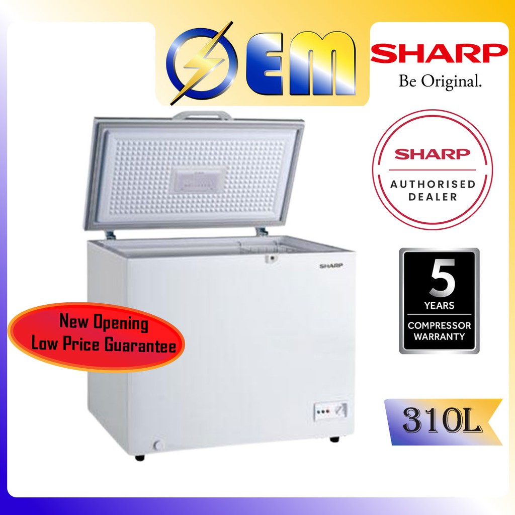 110L/160L/220L/310L/510L SHARP Express Freezing Chest Freezer Peti ...