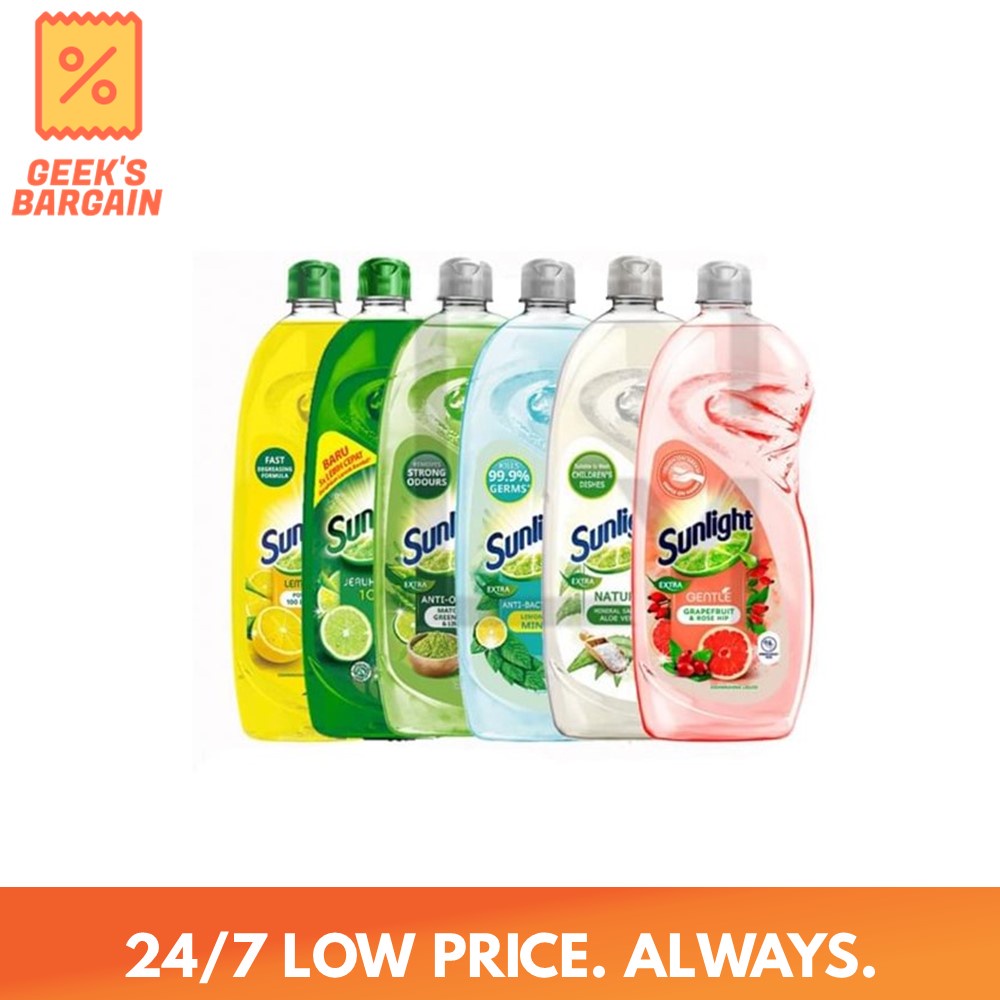 Sunlight Dishwash Liquid Lime/Lemon/Aloe Vera/Lemon & Mint/Grapefruit ...
