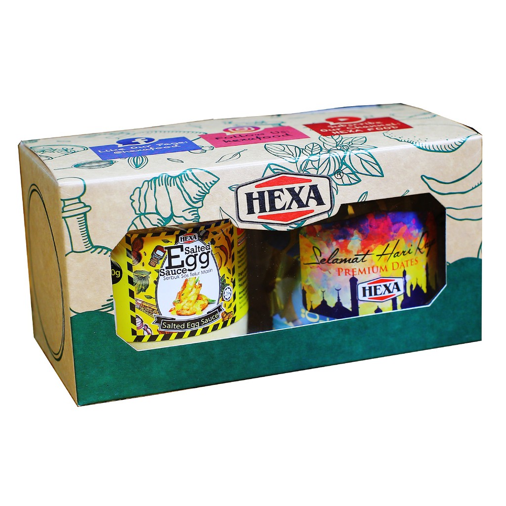 HEXA HALAL Gift Set Salted Egg Powder Premix 140gm Tamrah Chocolate ...