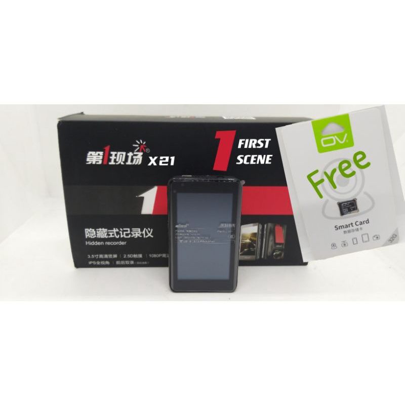 FIRST SCENE X21 CAR RECORDER HD 1080P 3.5 INCH IPS SCREEN DASH CAM DUAL ...