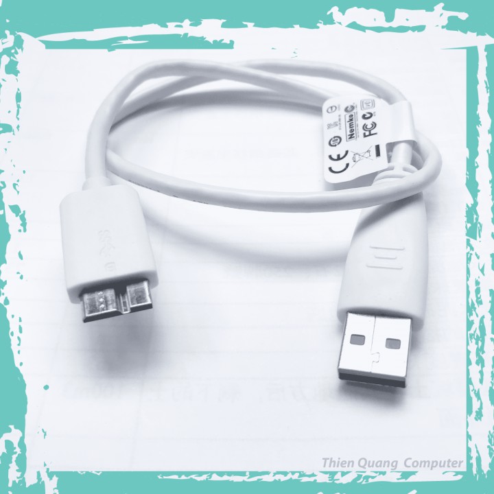 Usb 3.0 cable for 45cm long hdd mobile hard drive main seagate | Shopee ...