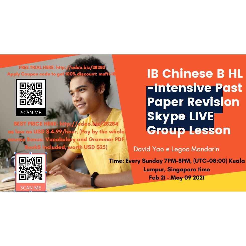 IB Chinese B HL -Intensive Past Paper Revision Online LIVE Lessons (Pay ...