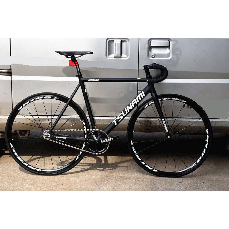 Fixed Gear Black Racing Competition Grade Super Racing Road Bike ...