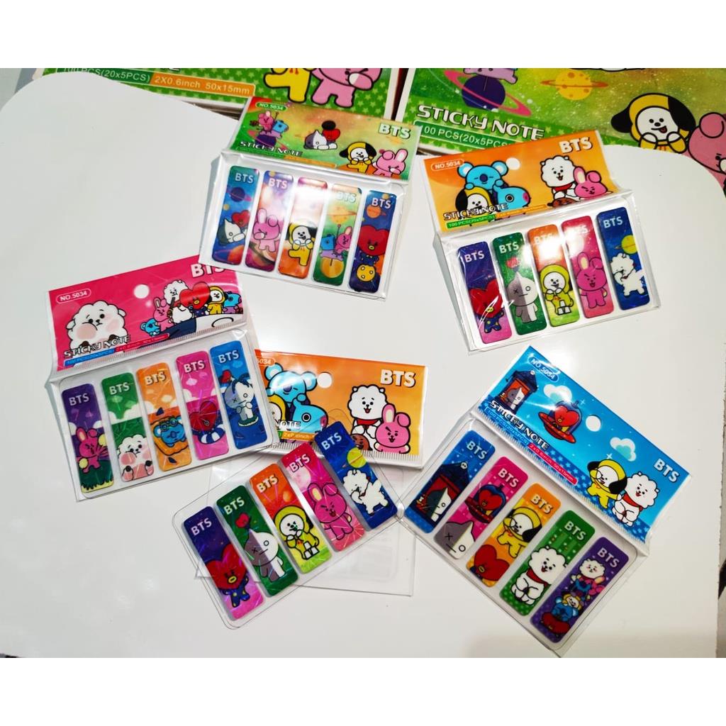 Ots 911 - Stick Note Bookmark Book Marker Sticky Notes Cute Characters ...