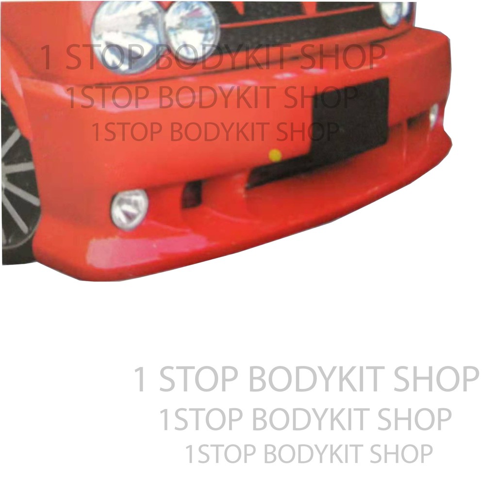 PERODUA KENARI FRONT BUMPER WITH LAMP (HEART VILLAGE)FIBER(FIBERGLASS ...