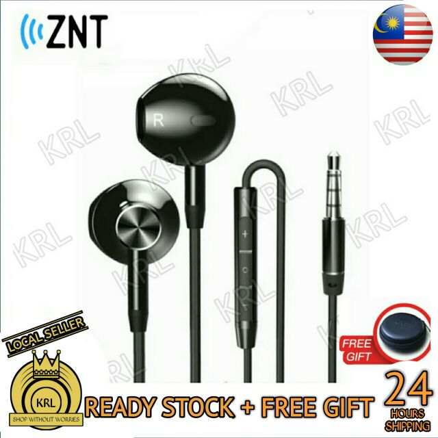 ZNT R669 Half in Earphone HIFI Sound Quality (LOCAL SELLER/ READY STOCK ...