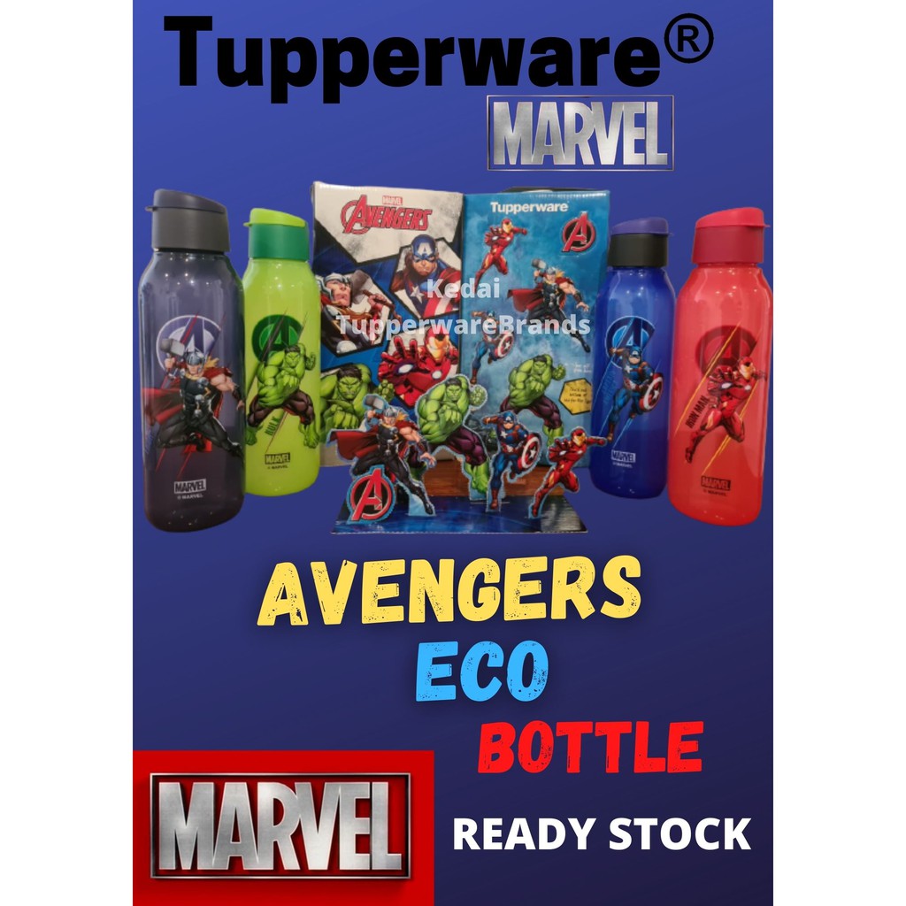 Tupperware Marvel Avenger Eco Bottle/Ironman/Captain America/Hulk/Thor ...