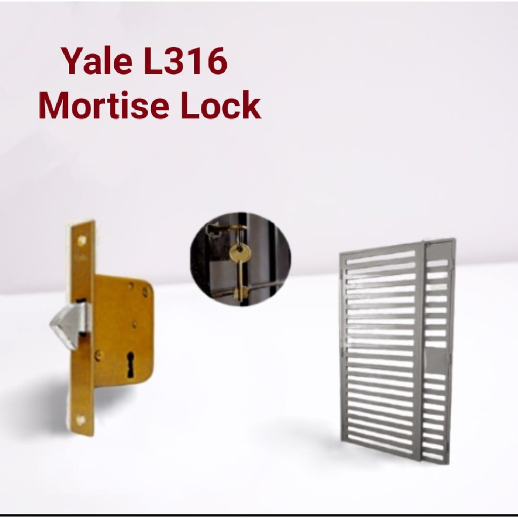 🔥READY STOCK🔥 L316 YALE Mortise Lock / Grill Lock / Metal Door Lock ...