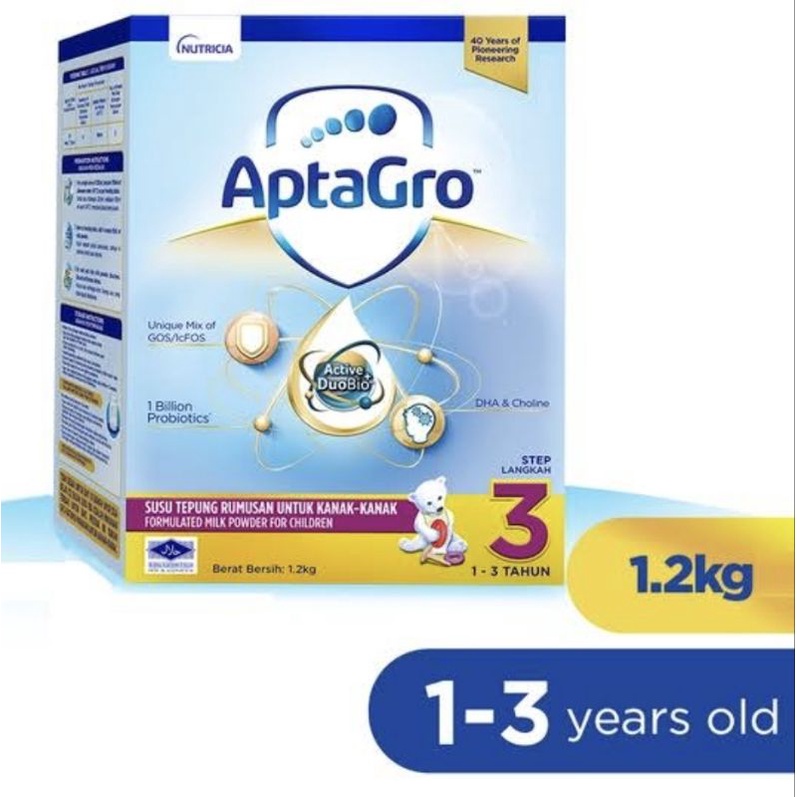 Clearance AptaGro Growing Up Formula Step 3 Step 4 600g 1.2kg [Exp 10/ ...