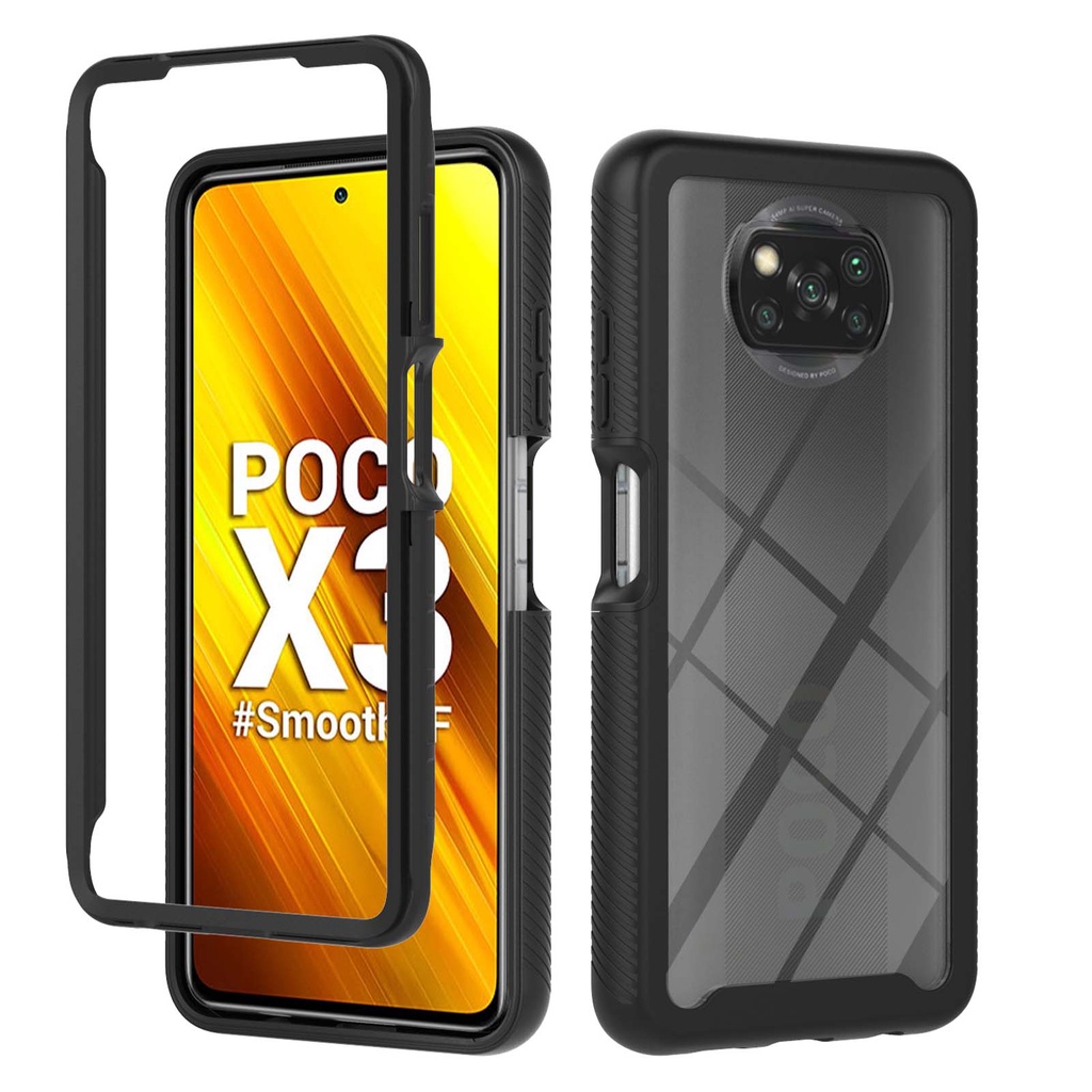 For Xiaomi Poco X3 NFC / X3 Pro Case Full-Body Rugged Clear Back Hybrid ...