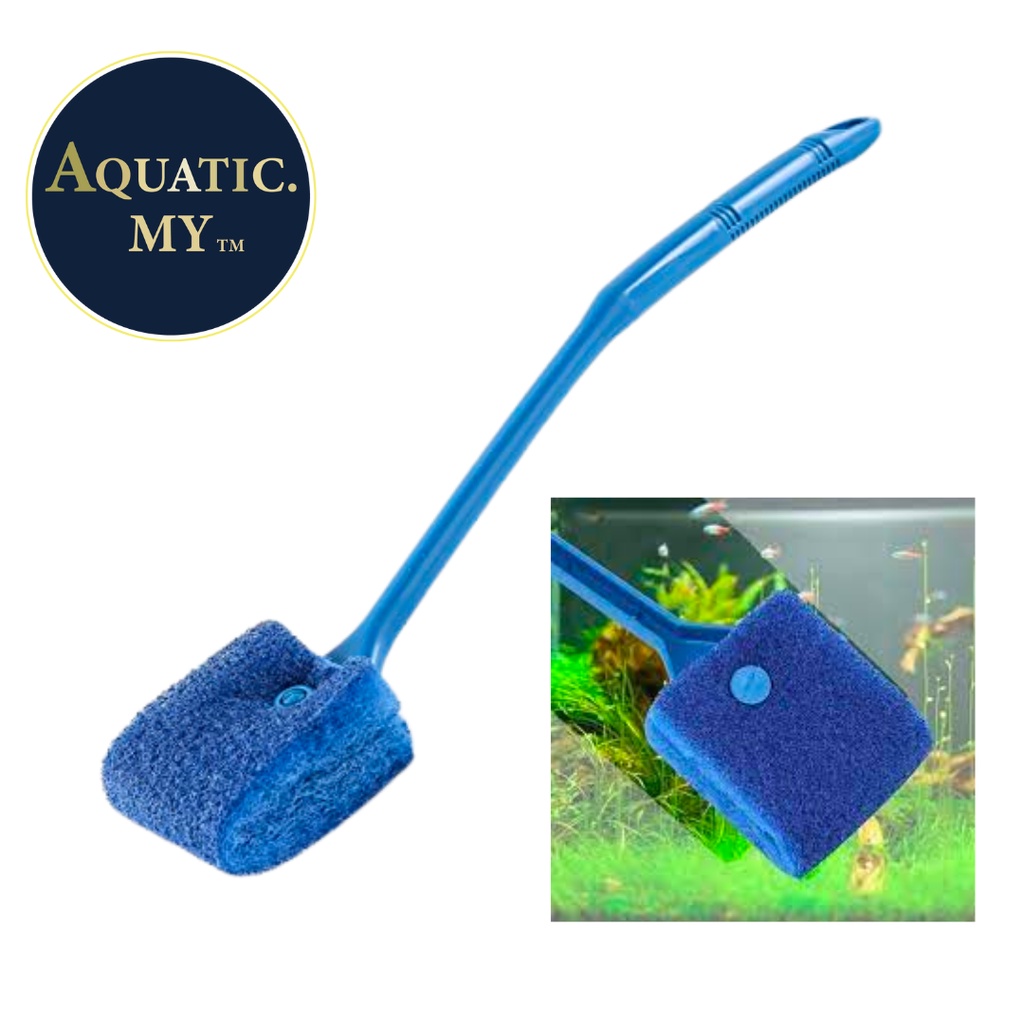 Fish Tank Cleaning Brush Algae Cleaner Sponge Aquarium Sponge Double ...