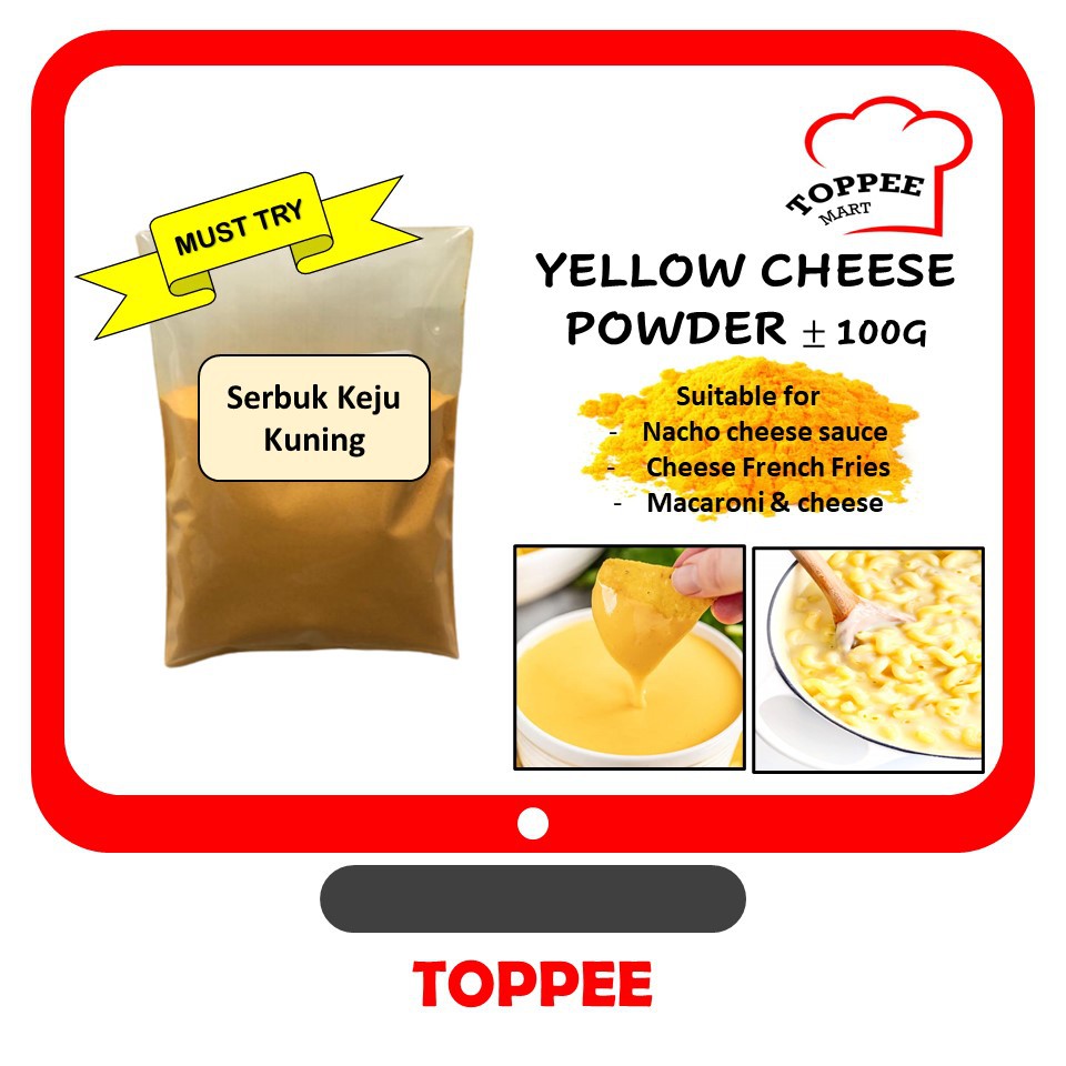 Orange & Yellow Cheese Powder (100g & 500g) 黄起司粉&橙起司粉 / Serbuk keju ...