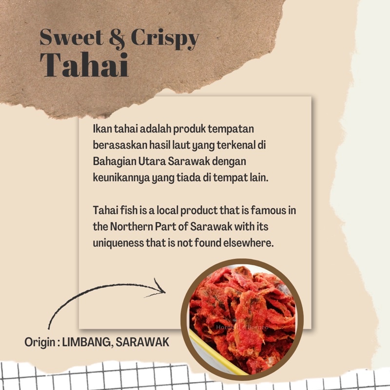 Snack Sarawak | Sweet Crispy Tahai (100g) | Shopee Malaysia