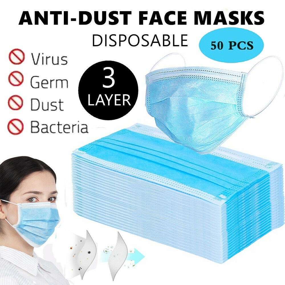 50pcs 3ply Face mask Non Medical Disposable Mask full | Shopee Malaysia