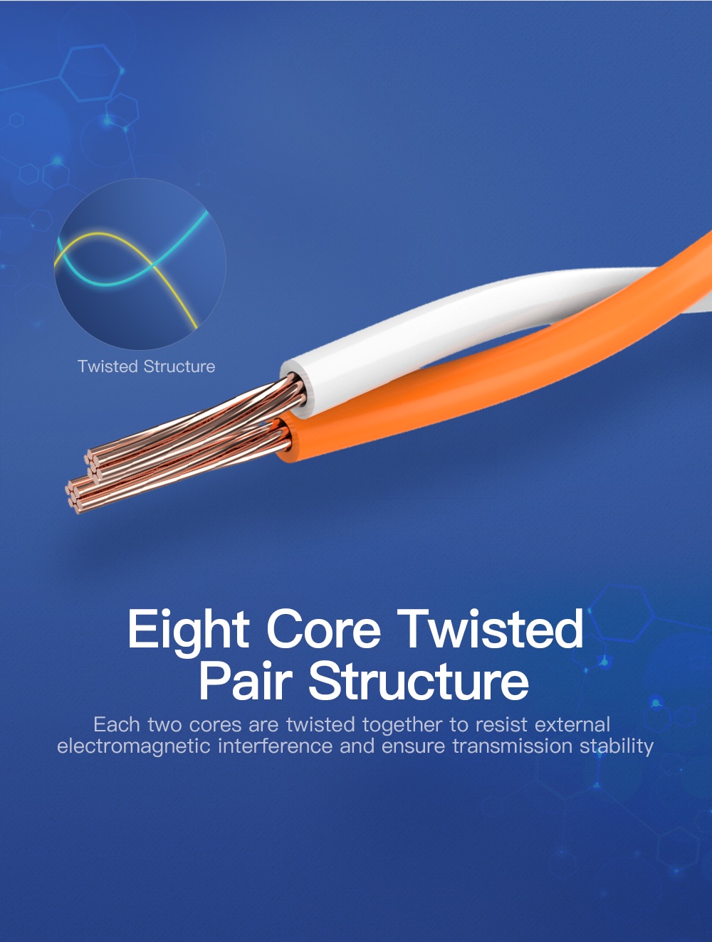 Vention Cat7 Flat Ethernet Cable RJ45 Wire Lan cable 10Gbps Network for ...