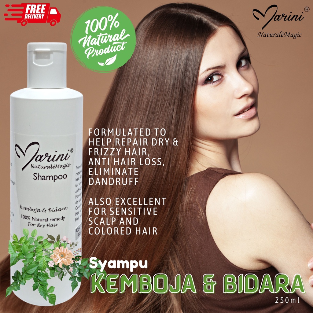 Marini Naturalemagic Kemboja & Bidara Shampoo(250ml)/Pelebat Rambut ...
