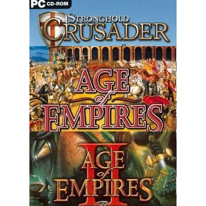 💥NEW HOT💥 (PC GAME) 3 IN 1 Stronghold Crusader, Age of Empires The Rise ...