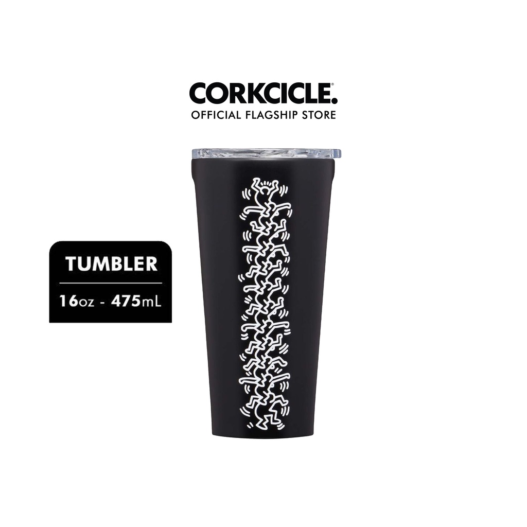 Corkcicle Artist Collection Tumbler Keith Haring - People Stack (16oz ...
