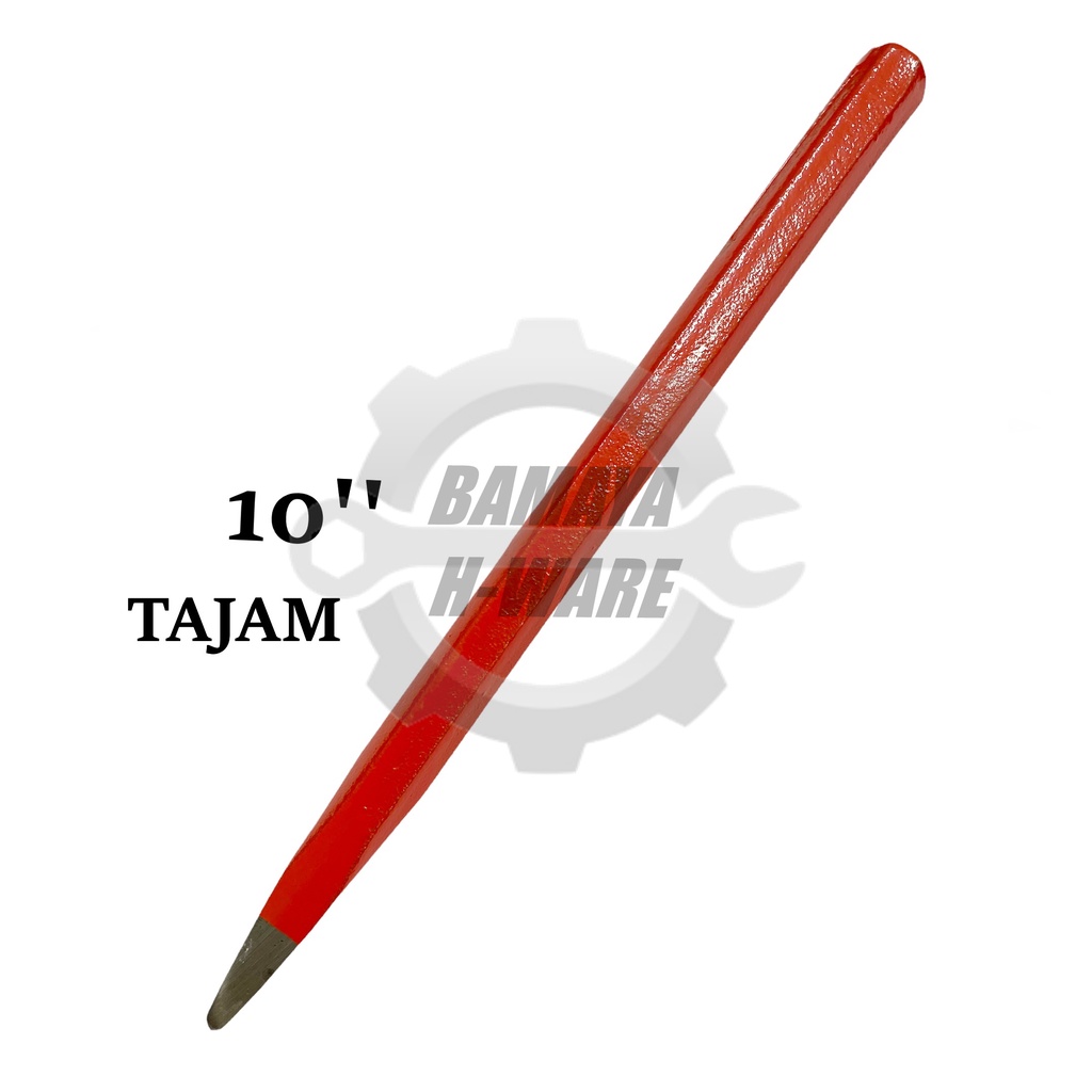 10'' Octagonal Chisel. Concrete Chisel Flat / Point. Pahat Konkrit ...