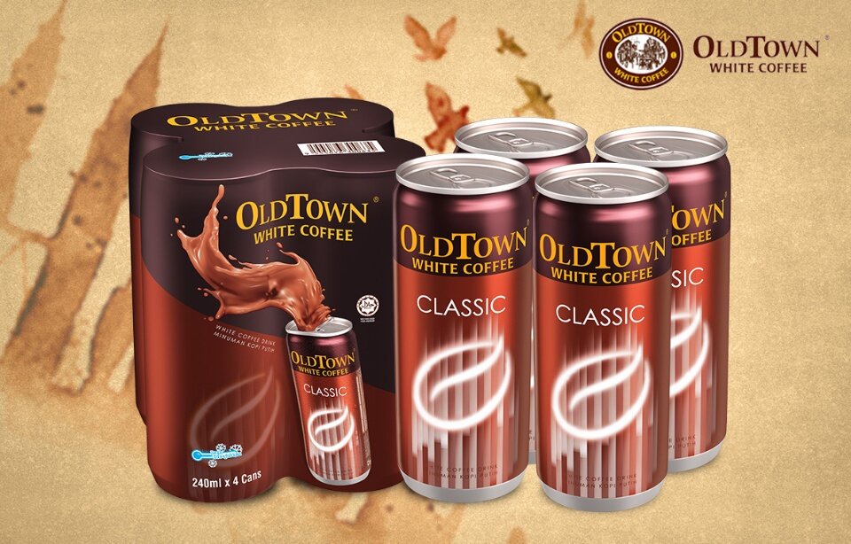 OLDTOWN White Coffee Hazelnut RTD Can Drink, 240ml [HALAL] | Shopee ...