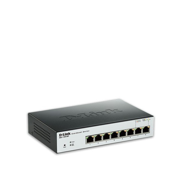D-Link DGS-1100-08P 8-Port Layer 2 Lite Smart Managed Gigabit PoE ...