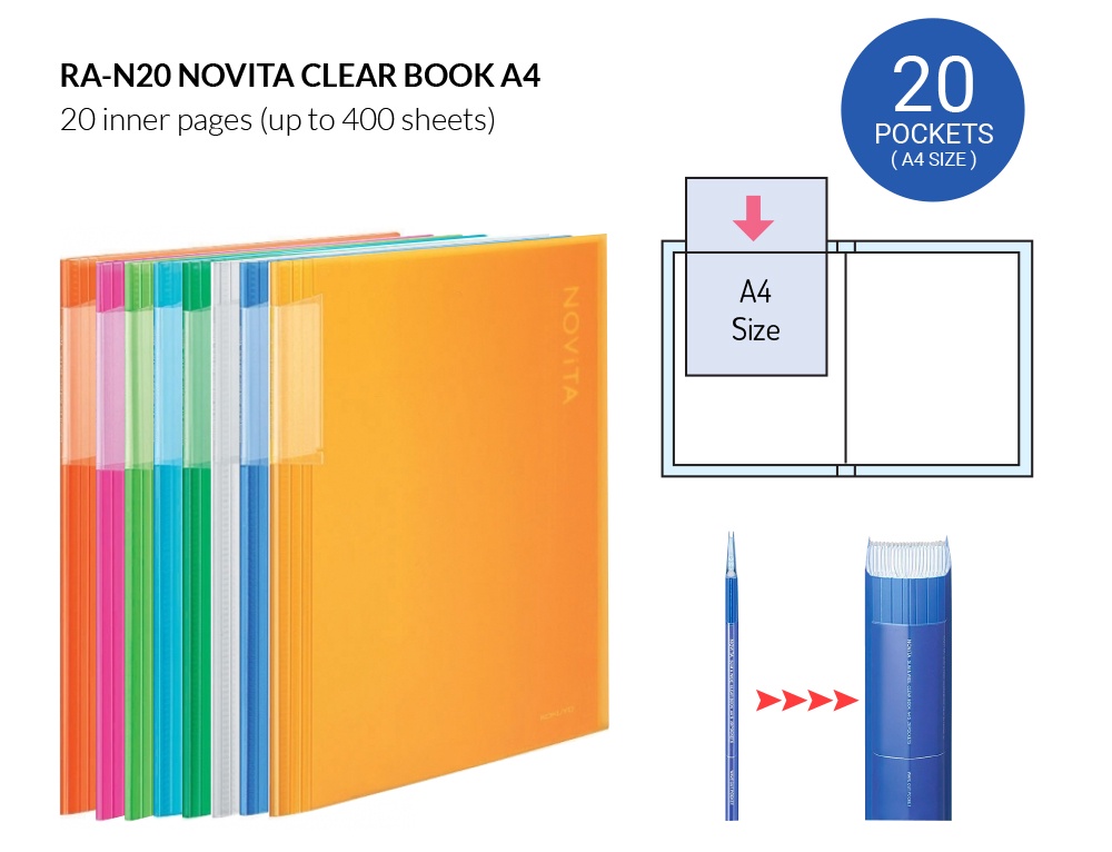 Kokuyo Clear Book (20 Pockets) RA-N20 | Shopee Malaysia