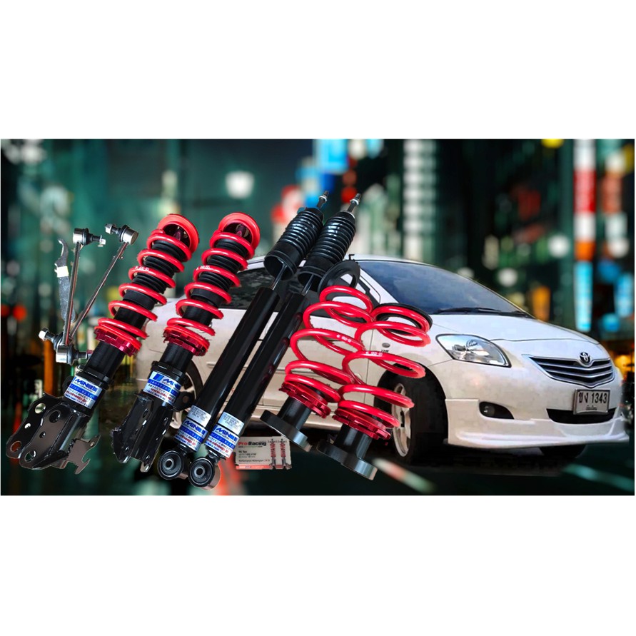🔥 Toyota Vios 08 NCP93 🔥 Mines Japan Adjustable Hi-Lo Spring Soft-Hard ...