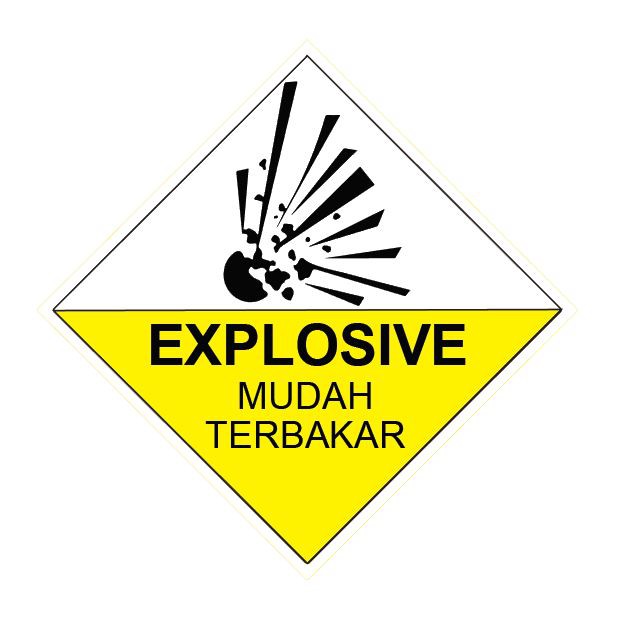 Explosive Sticker Mudah Meletup Sticker Pelekat 容易爆炸贴纸 Sign Sticker DIY ...