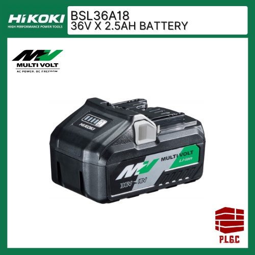 Hikoki / Hitachi Multi-Volt Lithium-ion Battery BSL36A18 36V x 2.5AH ...