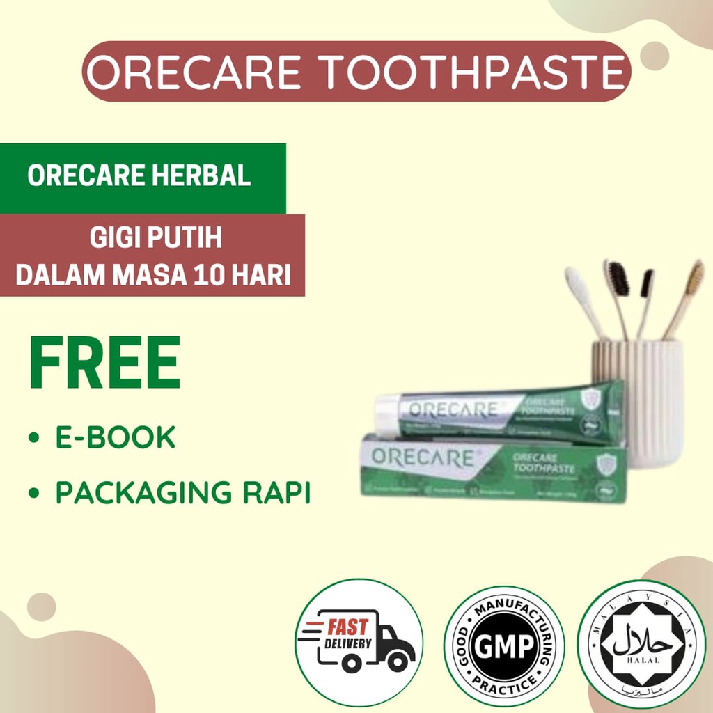BESTSELLER ORECARE HERBAL TOOTHPASTE BAGUS UNTUK KESIHATAN MULUT DAN ...