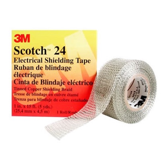 3M Tape 24 Electrical Shielding Tape 25mm X 4.5m Silver Colour - HSE ...