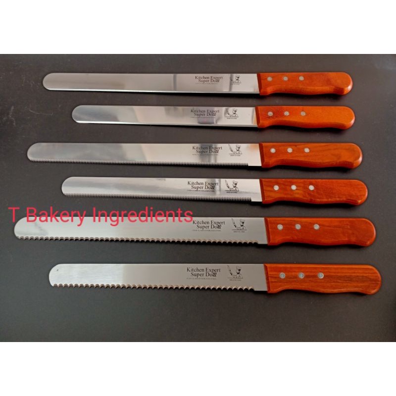 8/10/ 12 Inch Serrated Bread Cake Knife Knives面包刀 Pisau Roti | Shopee ...