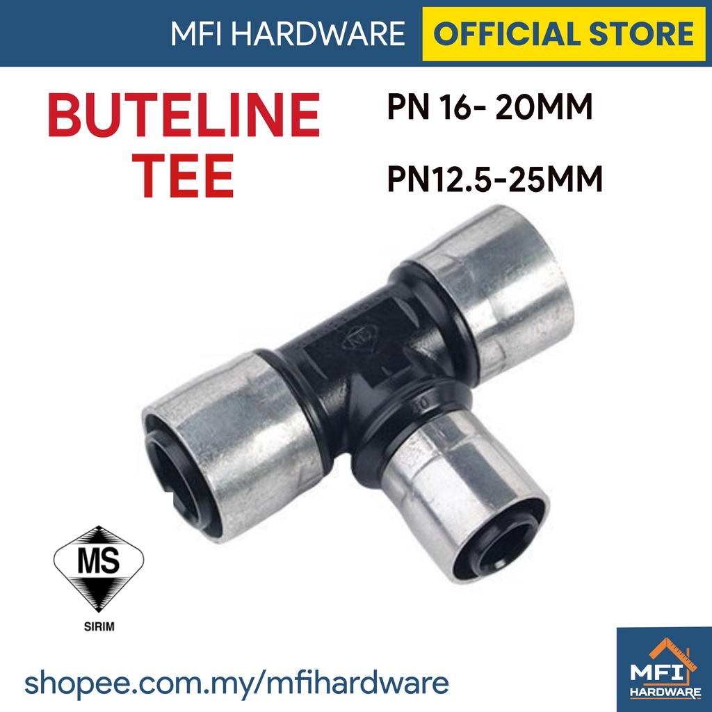 BUTELINE FITTING TEE 20MM/25MM | Shopee Malaysia