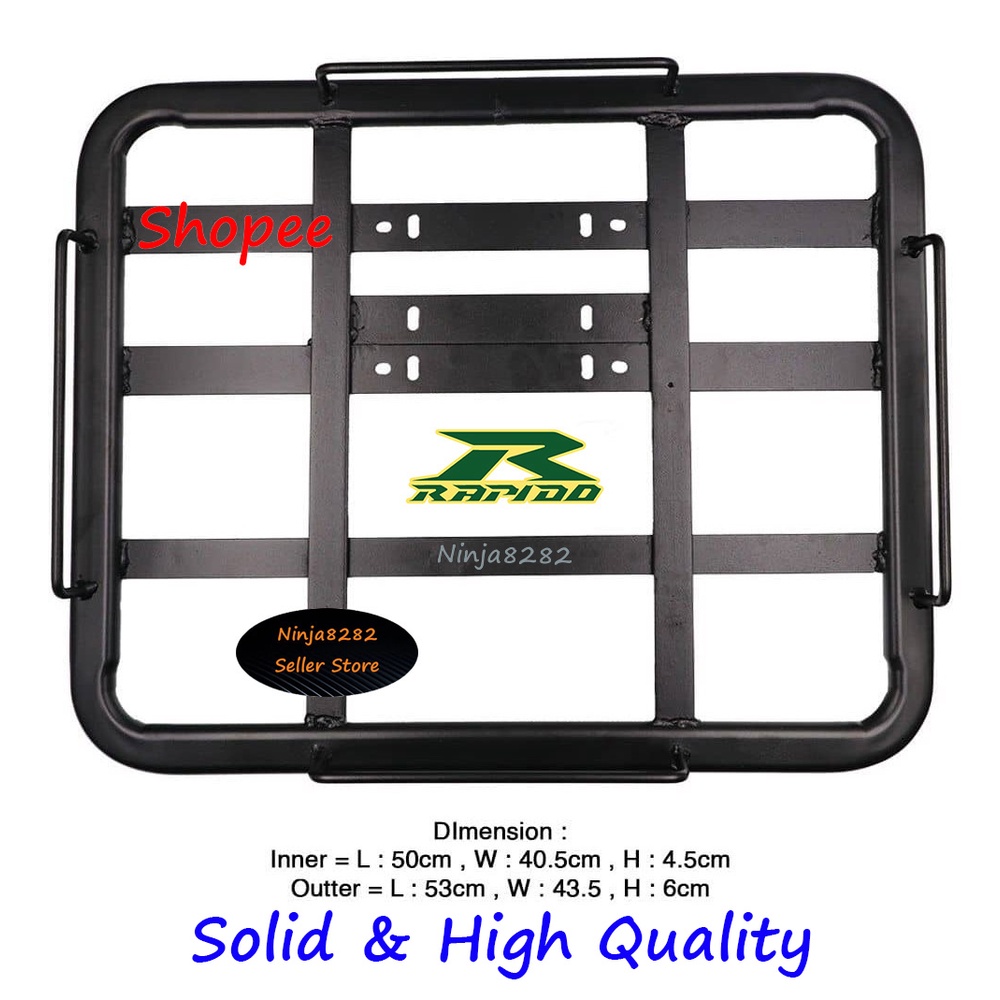[Ready Stock] Rapido Rack Multipurpose Rear Frame Rack Tray (Solid ...