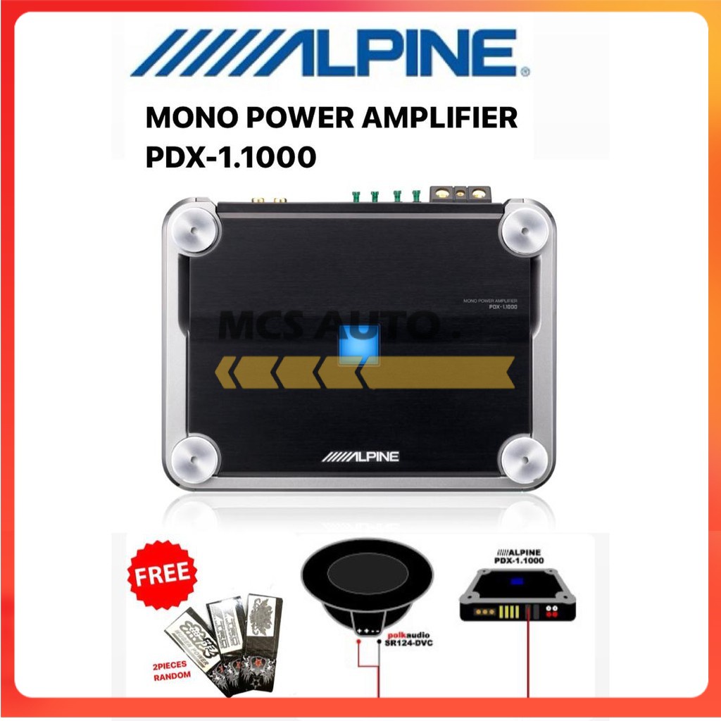 ALPINE MONO POWER AMPLIFIER AMP PDX-1.1000 ORIGINAL | Shopee Malaysia