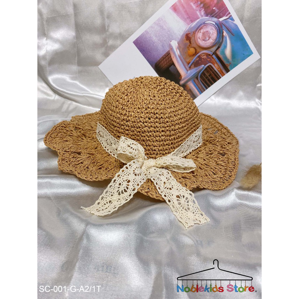 Kids Straw Hat With Ribbon (SH-001-G/BR-A2/1T) | Shopee Malaysia