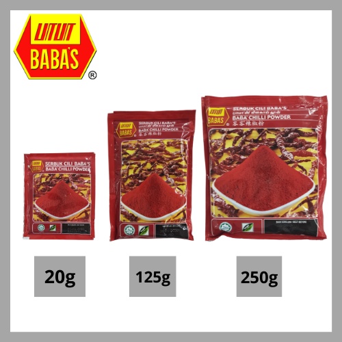 BABA'S Serbuk Cili 20g 125g 250g | Shopee Malaysia