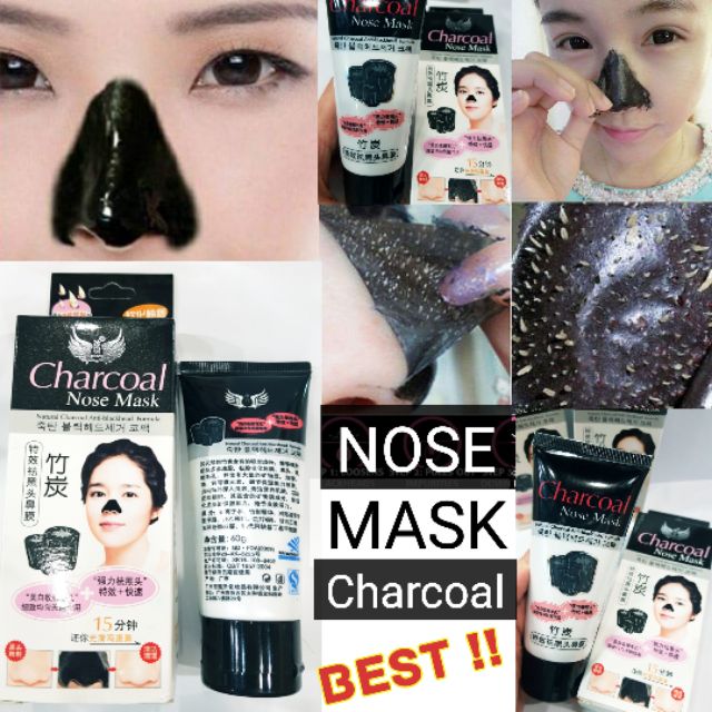 Arang/Charcoal nose mask = Penghapus blackheads !! | Shopee Malaysia