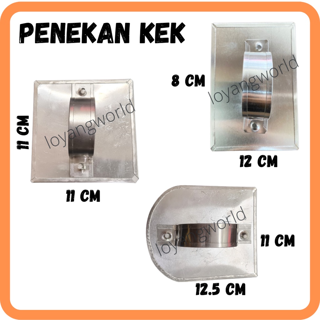 Penekan Kek Lapis Penekan Pulut Cake smoother Perata Kek Petak Iron ...