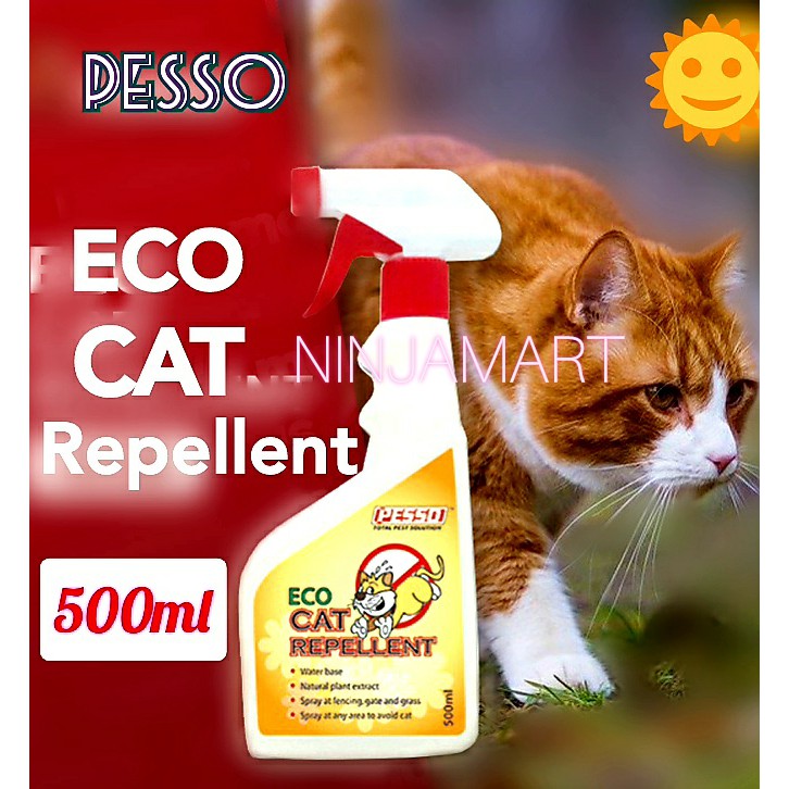 Pesso Eco Cat Repellent (500ml) Halau Kucing Spray Repel Cats 驱猫液 安全 ...