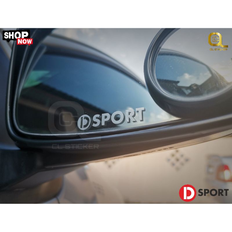 D Sport Logo Sticker Set (4pcs) For Side Mirrior JDM Daihatsu | Shopee ...