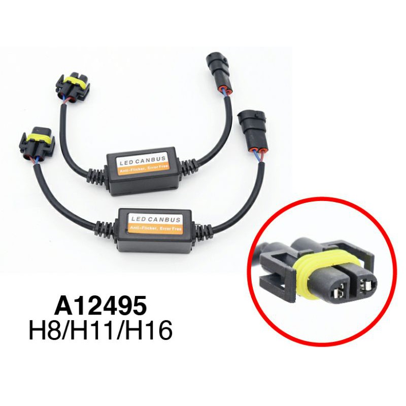 [ 1 Pair ] CAR HID LED HEADLIGHT DECODER CANBUS H4 H7 H11 9006 9005 ...
