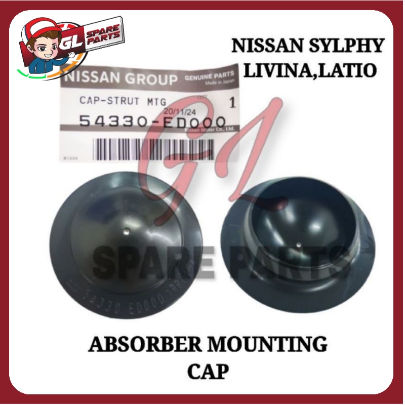 ABSORBER MOUNTING CAP (ORIGINAL) (1PC) NISSAN GRAND LIVINA SYLPHY LATIO ...