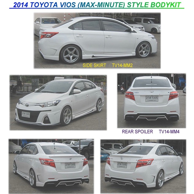 Toyota vios ncp150 2013 2014 2015 2016 2017 2018 Max Minute bodykit ...