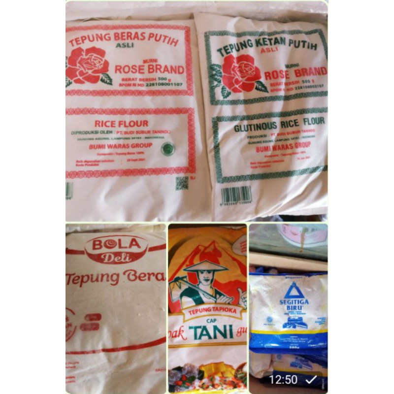 Rose Brand Rice & Glutinous Rice Flour / Sago Tani / Blue Triangle ...