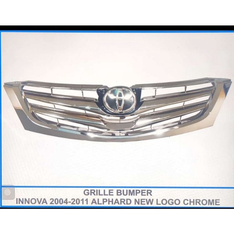 Grille GRILL CHROME INNOVA 2004 2005 2006 2007 ALPHARD MODEL + LOGO ...