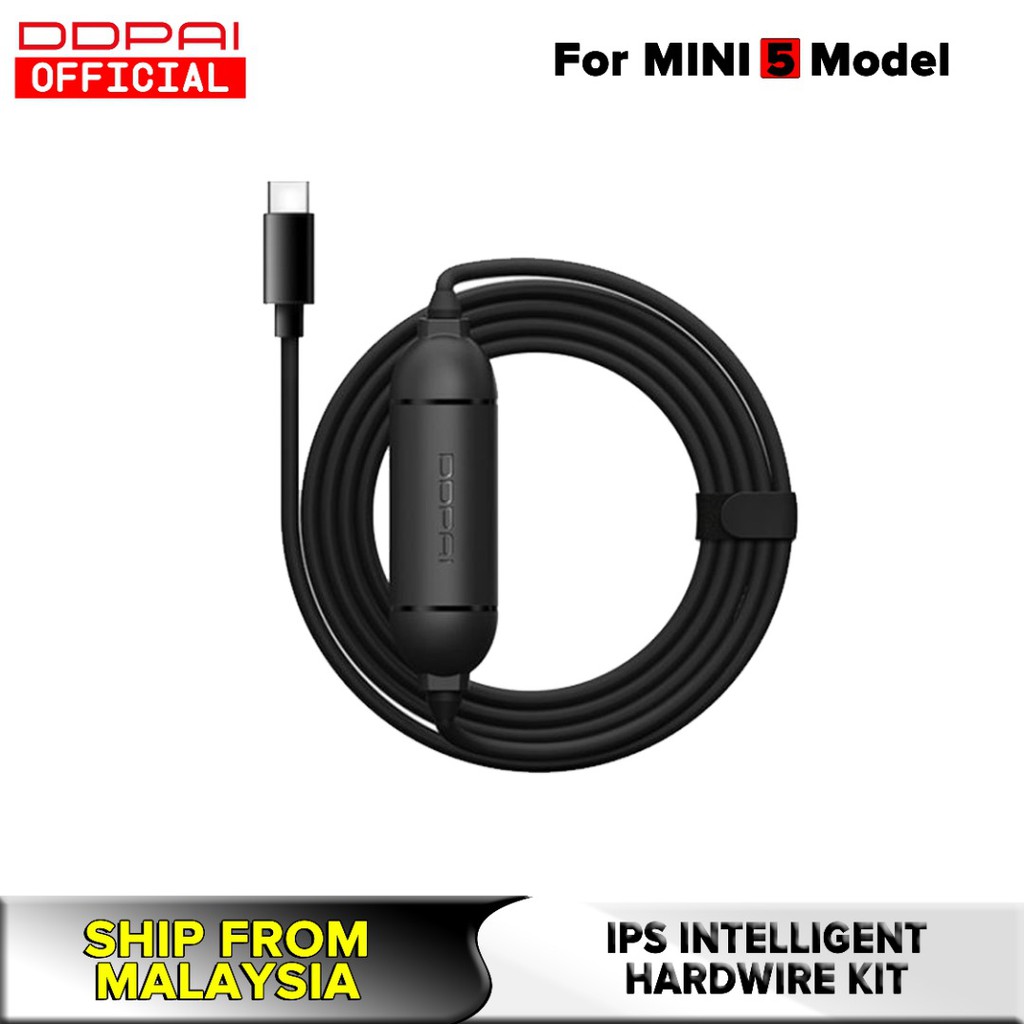 DDPAI 12/24V Type C Car Charger Hard Wire Hardwire Kit for DDPAI Mini5 ...