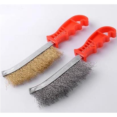 Economy Brass Coated Wire Brush Berus Besi Stainless Steel Brass (PVC ...