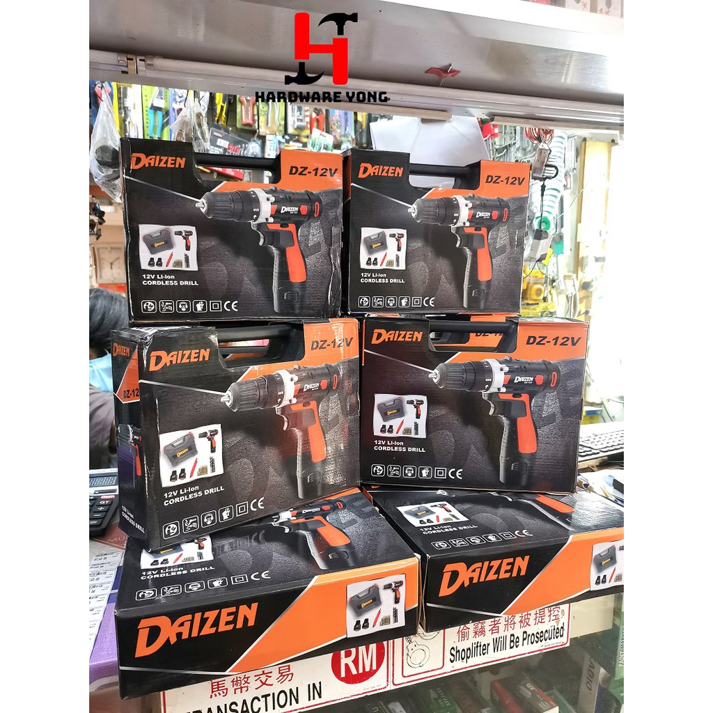 DAIZEN 12V LI-ION CORDLESS DRILL (DZ-12V) | Shopee Malaysia